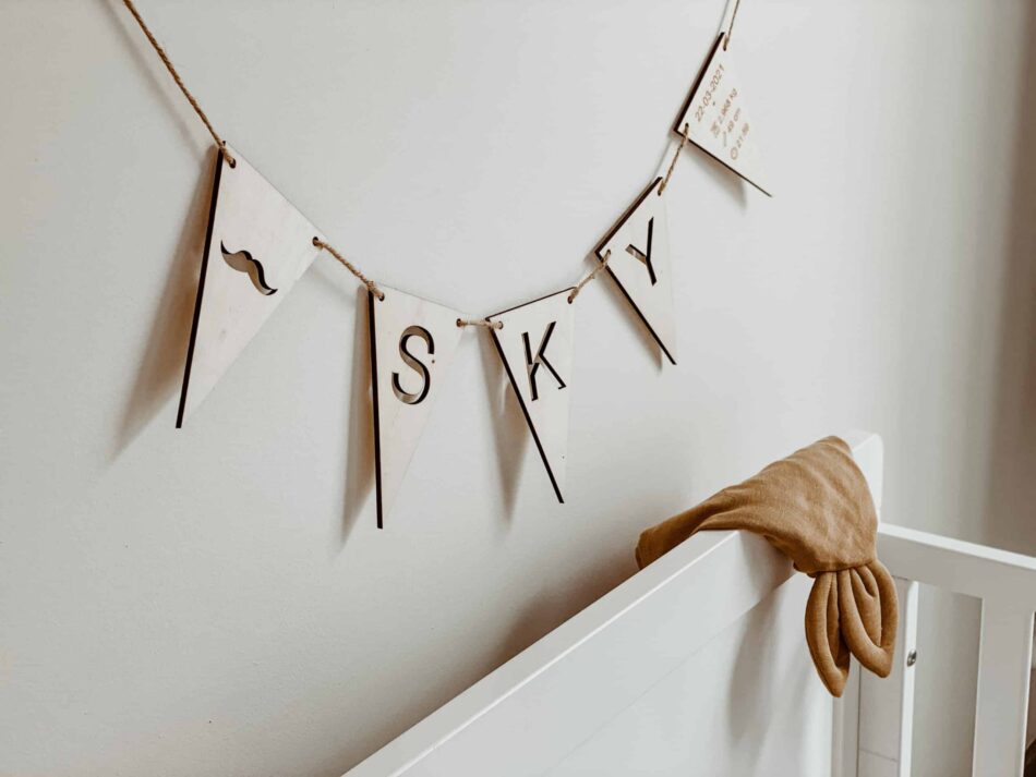 Houten vlaggetjes | Little Sky